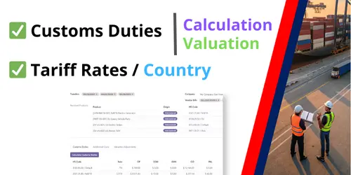 Customs Duties and Tariff Rates for Odoo v18